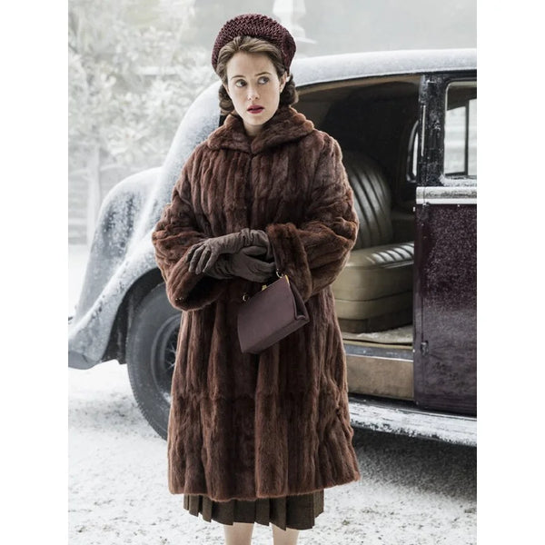 The Crown Claire Foy Shearling Coat – Vintage Jacket