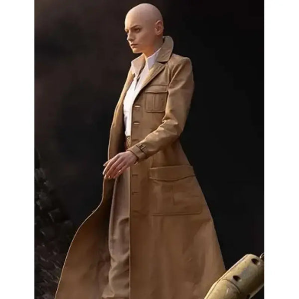 Deadpool and Wolverine Emma Corrin Brown Leathers Coat – Vintage Jacket
