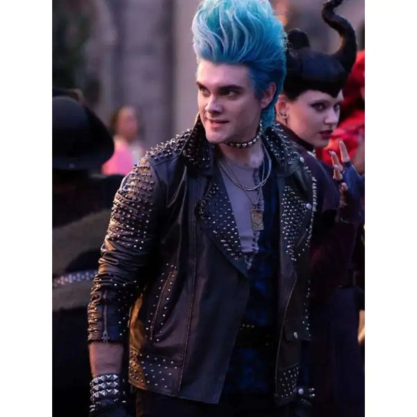 Jr. Descendants The Rise of Red 2024 Anthony Pyatt Black Leather Jacke ...