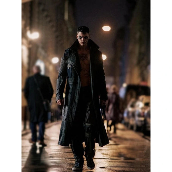 The Crow 2024 Bill Skarsgard Black Trench Coat – Vintage Jacket