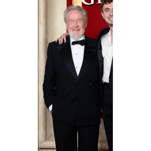 Gladiator II Ridley Scott Black Tuxedo – Vintage Jacket