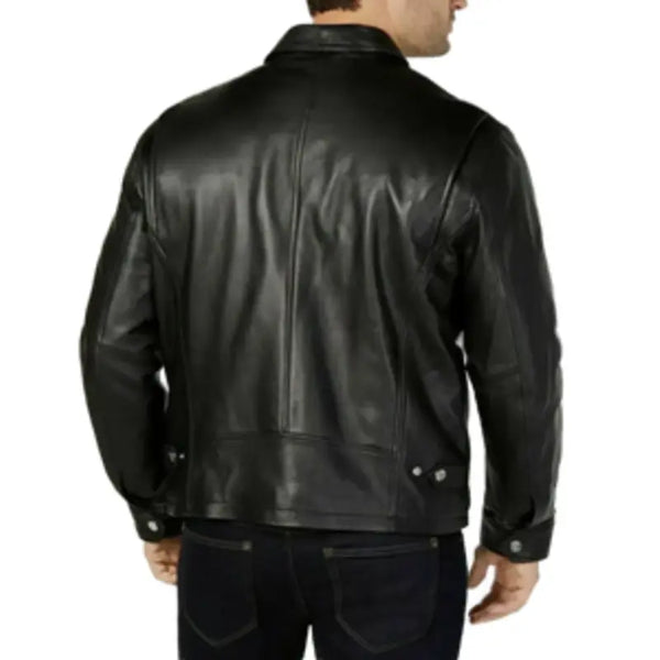 James Dean Black Leather Jacket – Vintage Jacket