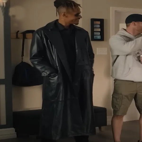 Jodolo Shoresy 2025 Leather Trench Coat – Vintage Jacket