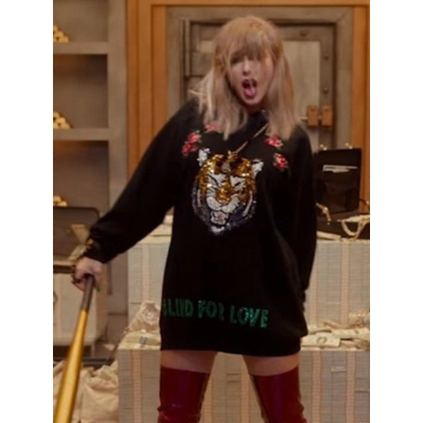 Taylor Swift Blind For Love Tiger Print Hoodie – Vintage Jacket