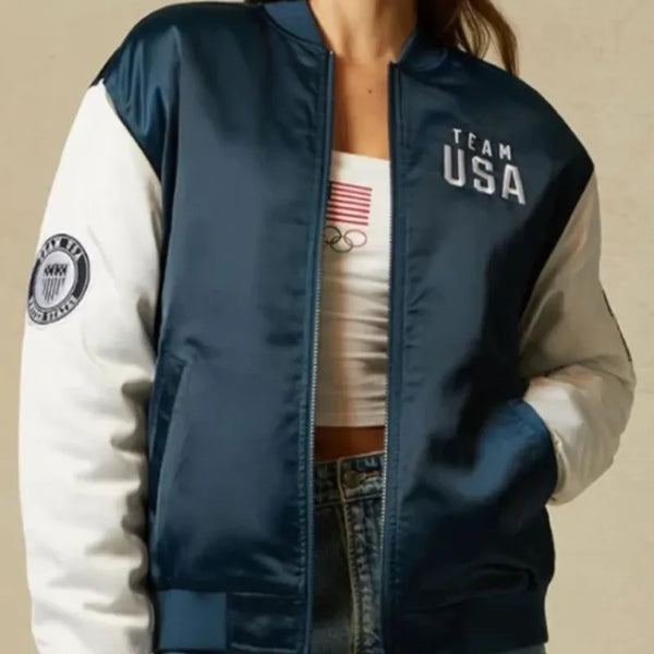 Olympics Team USA Blue Varsity Jacket – Classic Athletic Style ...