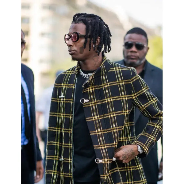 Playboi Carti Checked Coat – Vintage Jacket