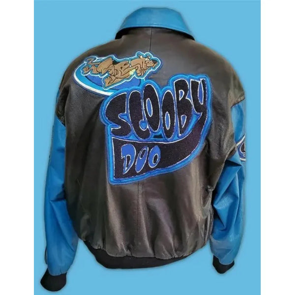 Scooby Doo Zipper Leather Jacket – Vintage Jacket