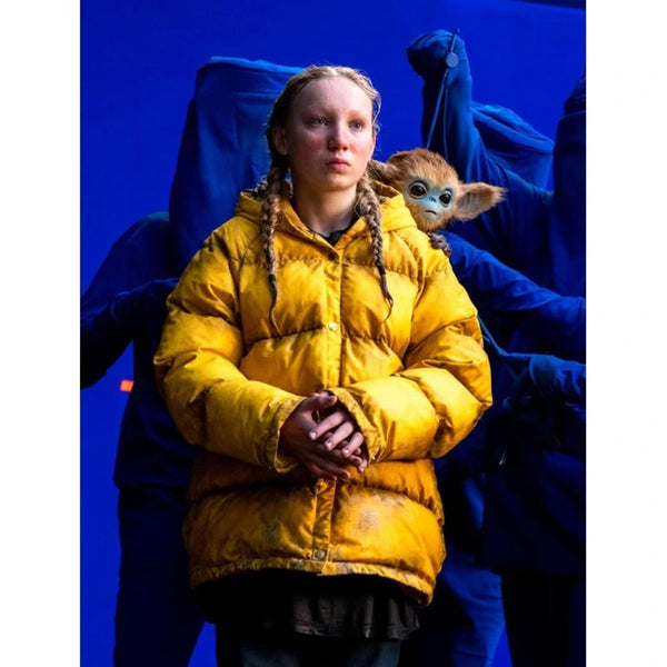 The Legend of Ochi 2025 Helena Zengel Yellow Puffer Jacket – Vintage Jacket