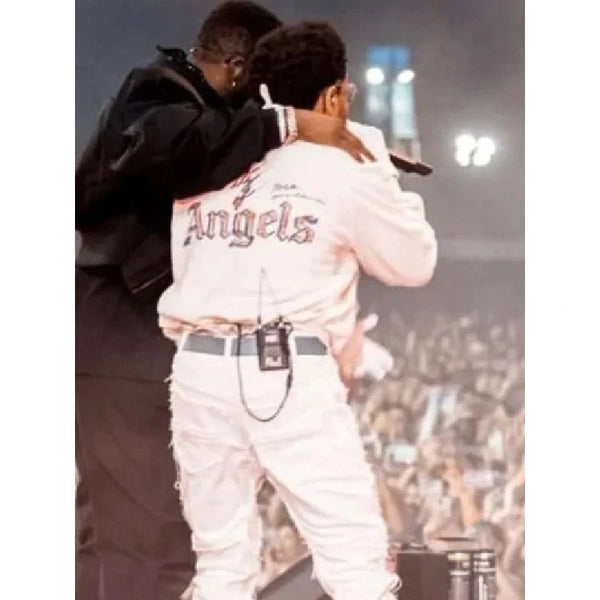 The Weeknd 2023 Coachella White Bomber Jacket – Stylish Look – Vintage ...