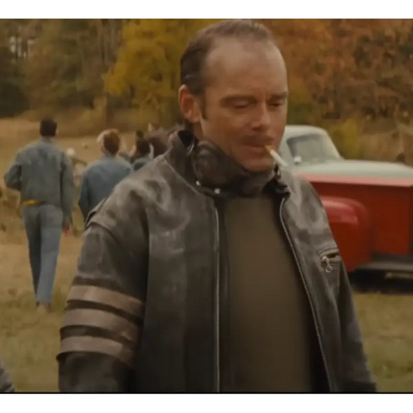 The Bikeriders Paul Dillon Brown Leather Jacket – Vintage Jacket