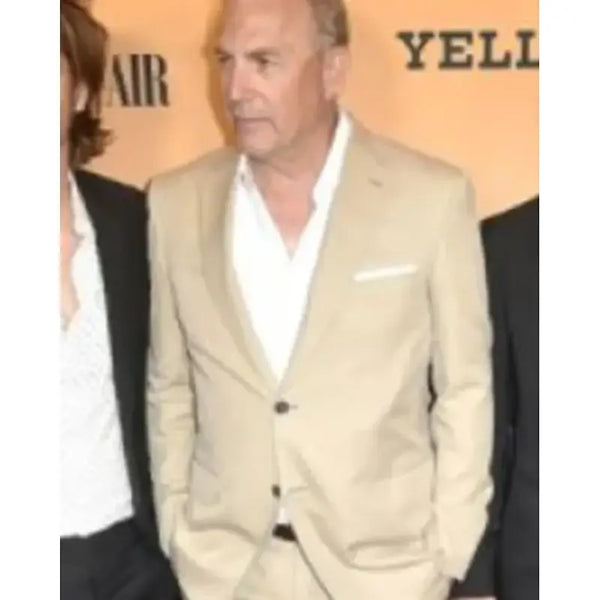 Yellowstone John Dutton Brown Suit - Kevin Costner – Vintage Jacket