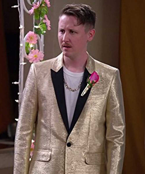 Johnny Pemberton Tv Series Superstore Bo Silver Blazer – Vintage Jacket