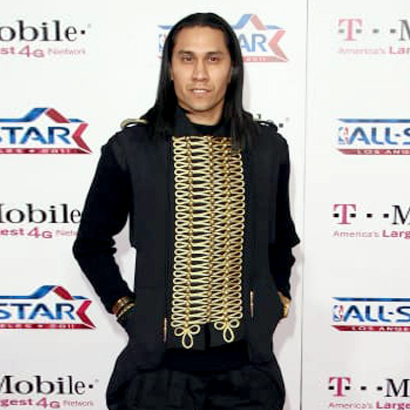 American rapper singer and actor Taboo Jaime Luis Black Military Jacke ...