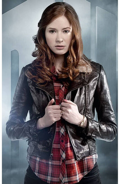 Doctor Who Amy Pond Brown Leather Jacket| 30% Off - Vintage Jackets
