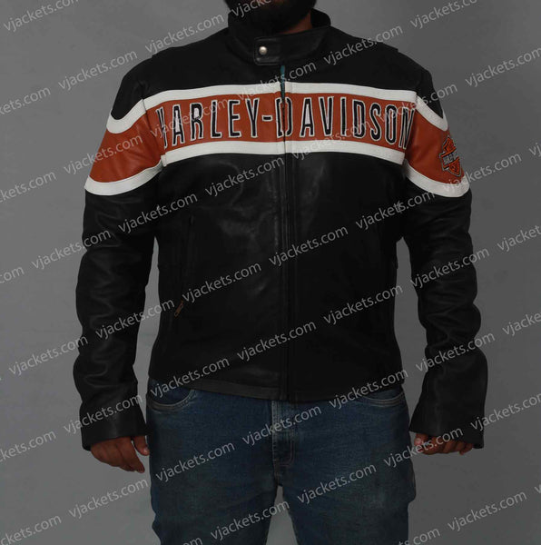 HD Men’s Victory Lane Leather Jacket – Vintage Jacket