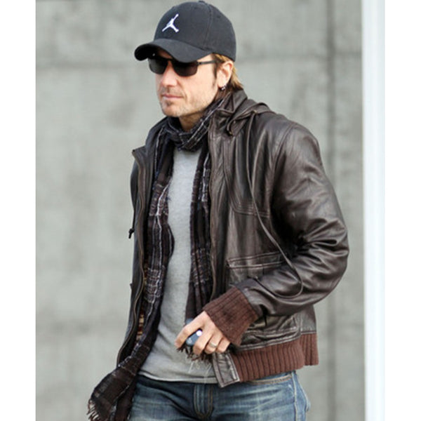 Biker Style Keith Urban Brown Leather Jacket - Vintage Jackets
