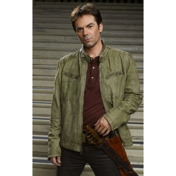 Billy Burke Revolution Miles Matheson Leather Jacket - Vintage Jackets